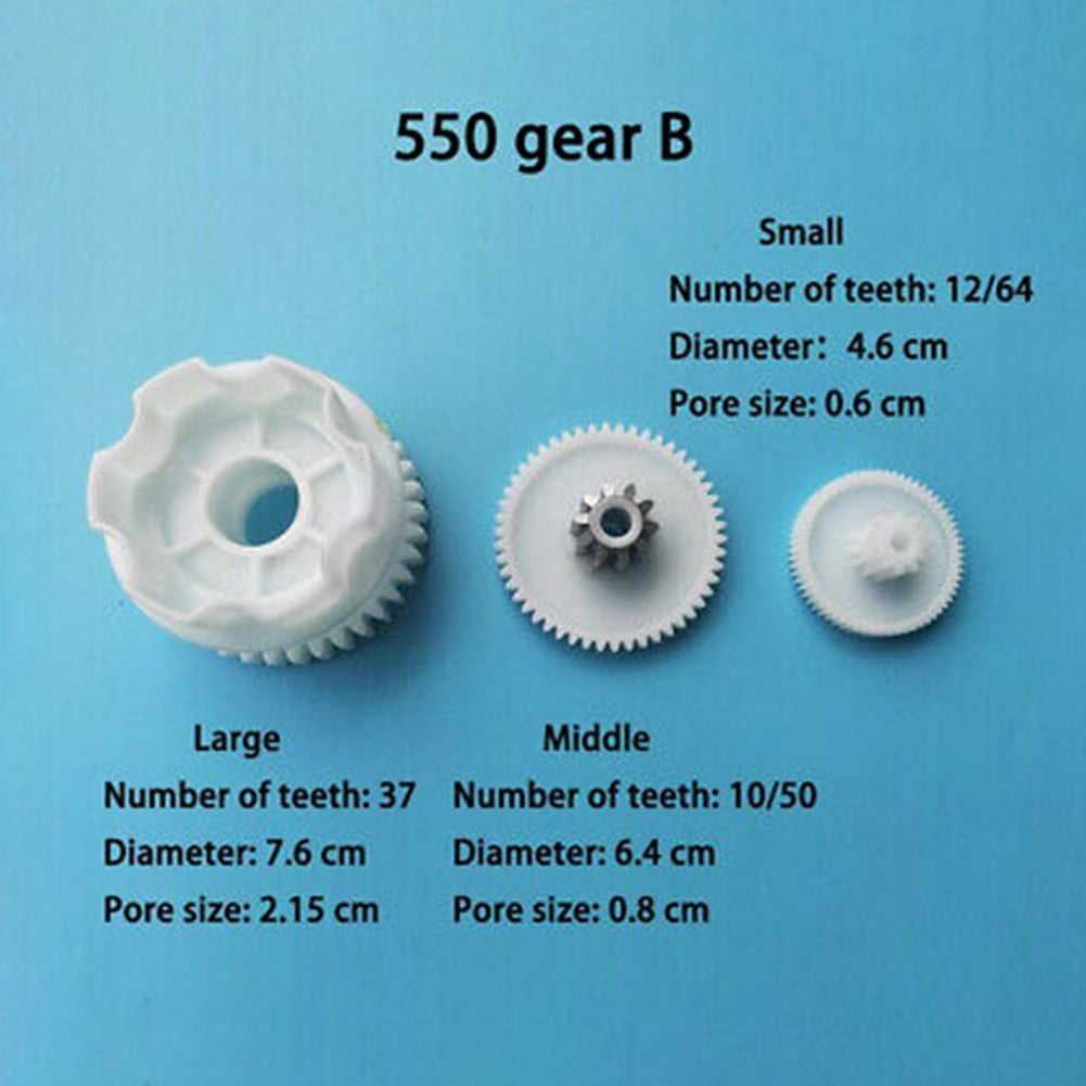 Plastic Gears for Kids Electric Rc Car 550 and 390 Gearbox Ride Toy Car ...
