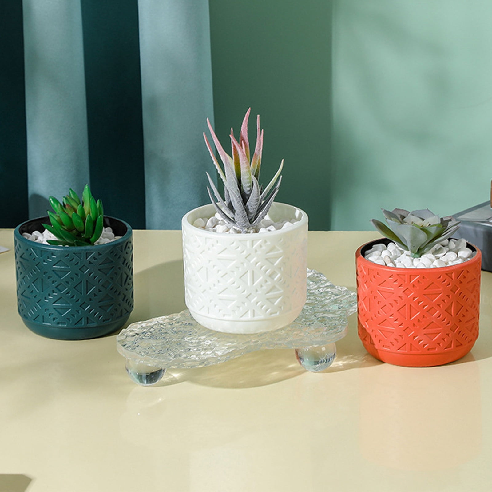 Plastic Glazed Vase, Living Room Decor, Dried Flower Pot, Modern ...