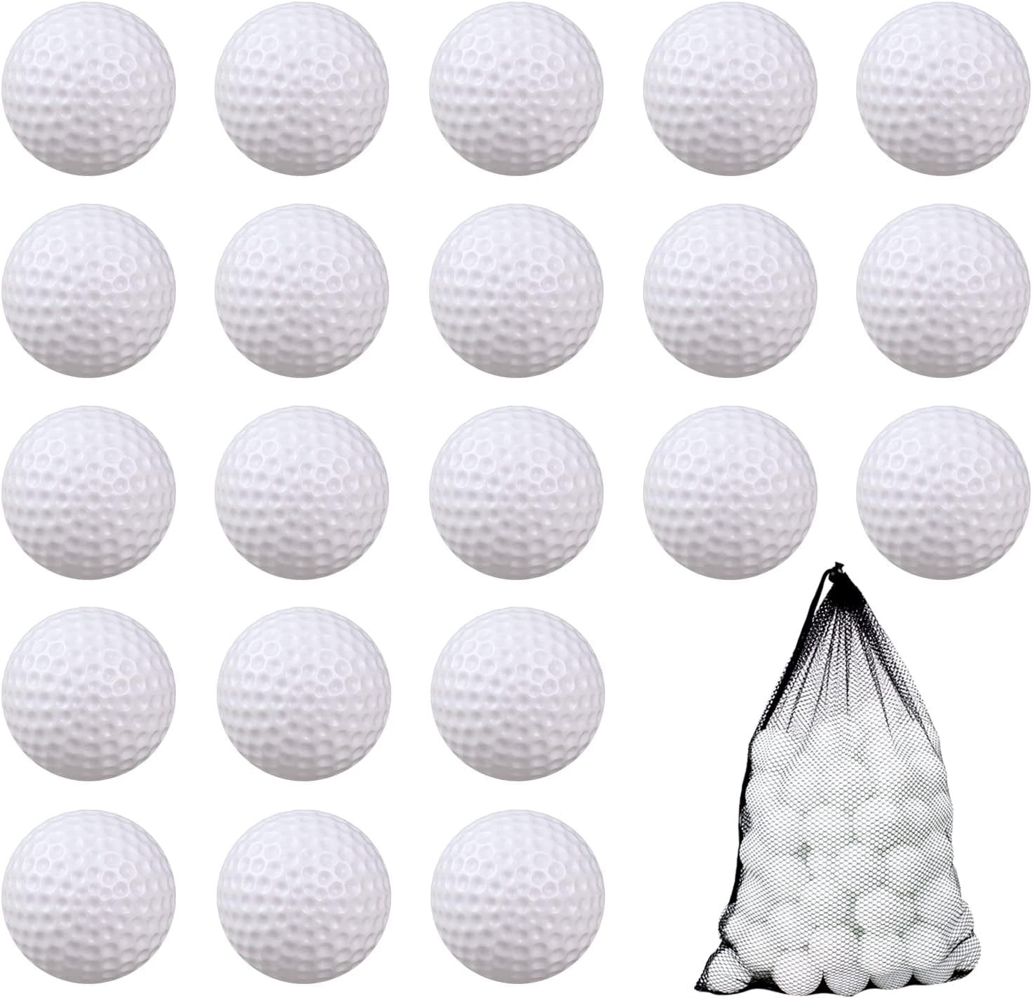 Plastic Golf Balls Practice, 24/100 Pack Hollow Plastic Golf Balls ...