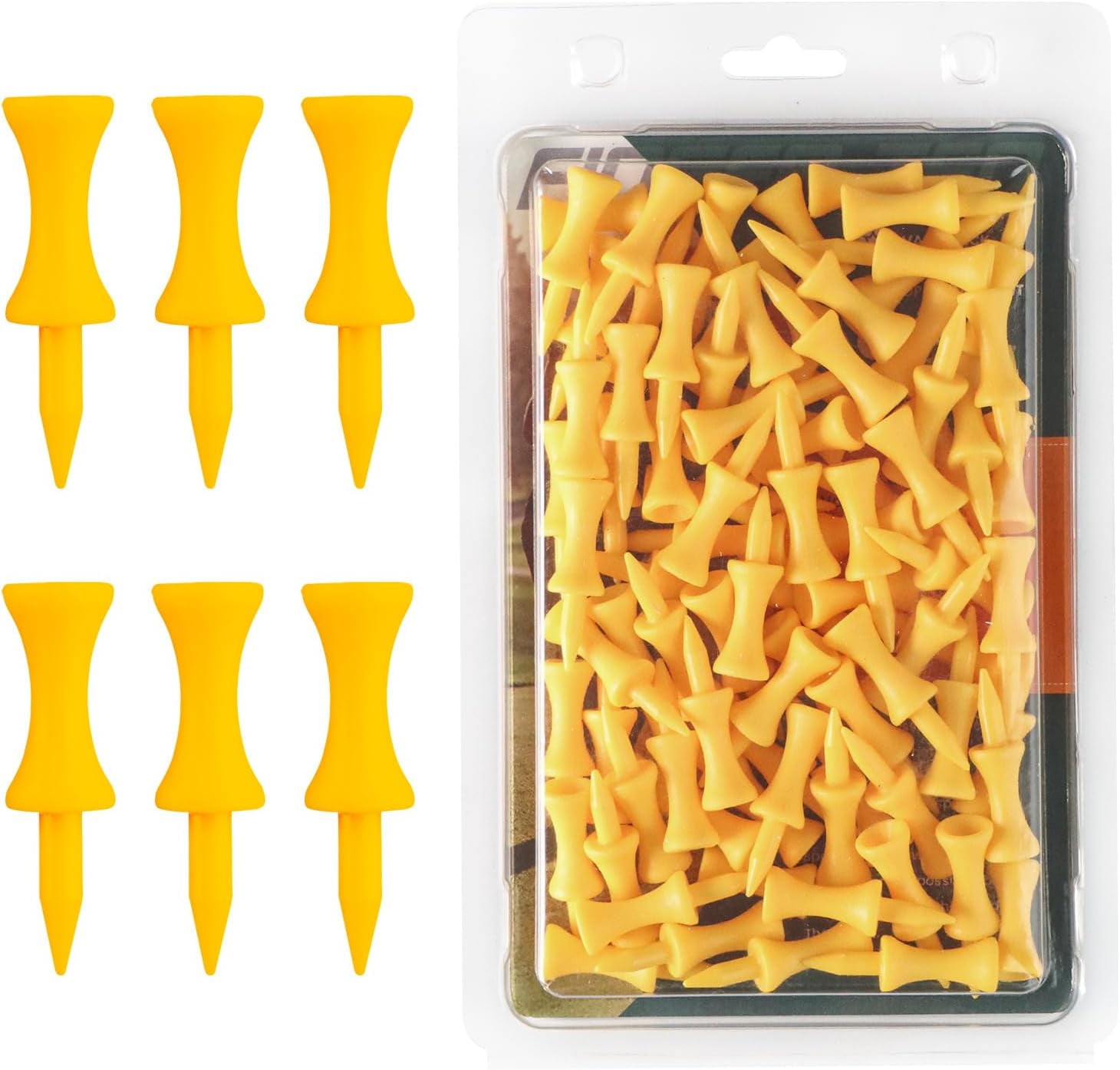 Plastic Golf Castle Tees Step Down Value 200 Count, Unbreakable Mixed ...