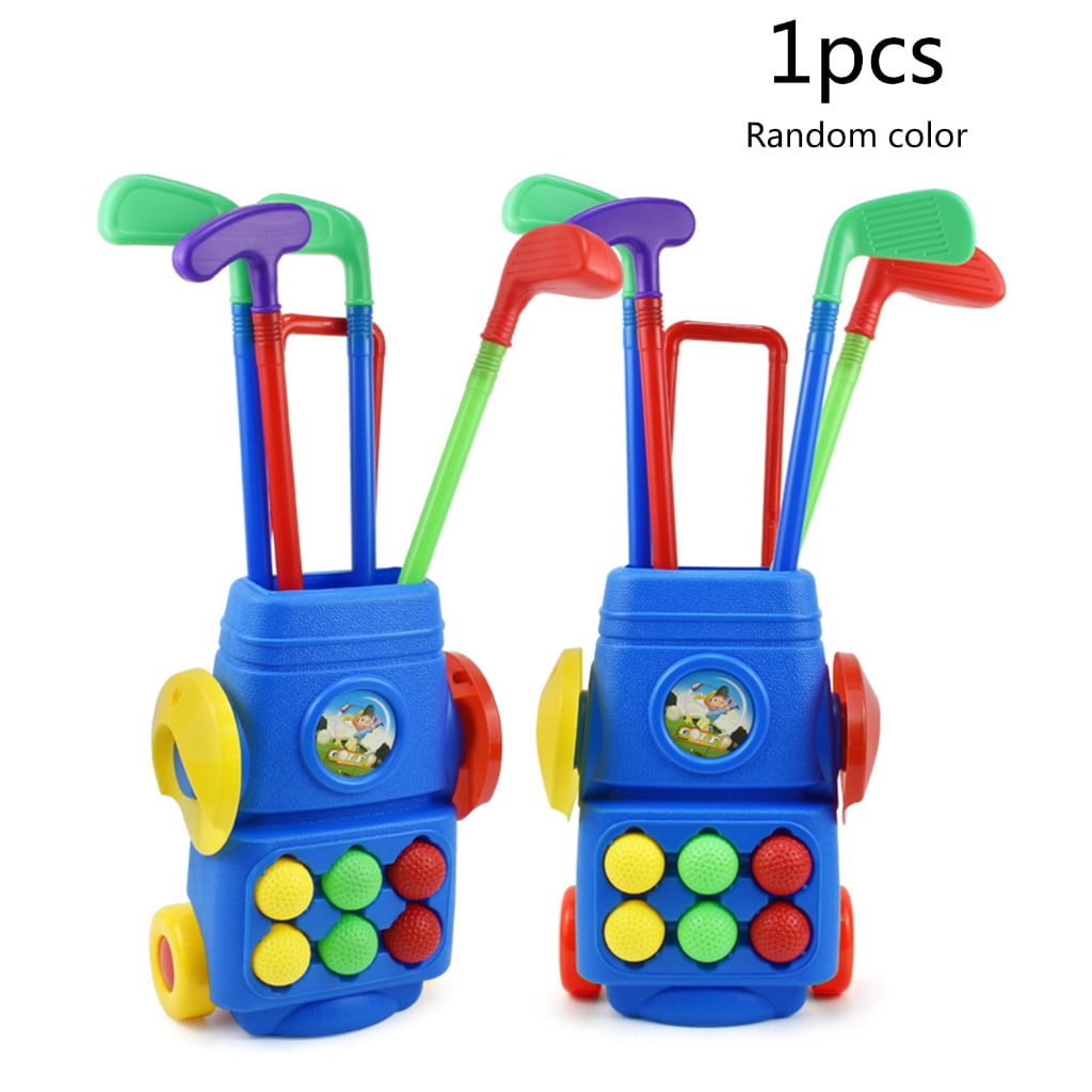 Plastic Golf Set Toy for Toddler Kids Sports Golf Clubs Toy Outdoor ...