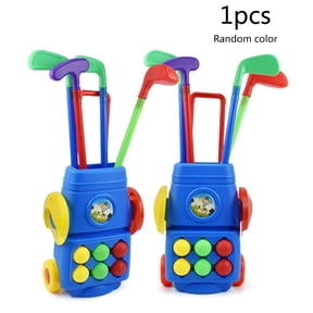 Plastic Golf Clubs for Toddlers with Bright Colors and Fun Designs