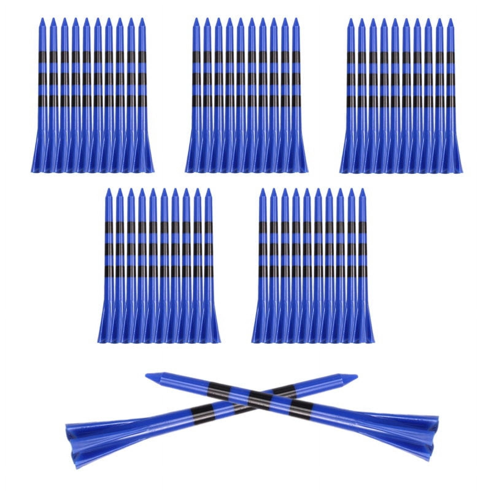 Plastic Golf Tees Pack of 50 Reduces Friction & 5 Prongs Plastic Golf ...