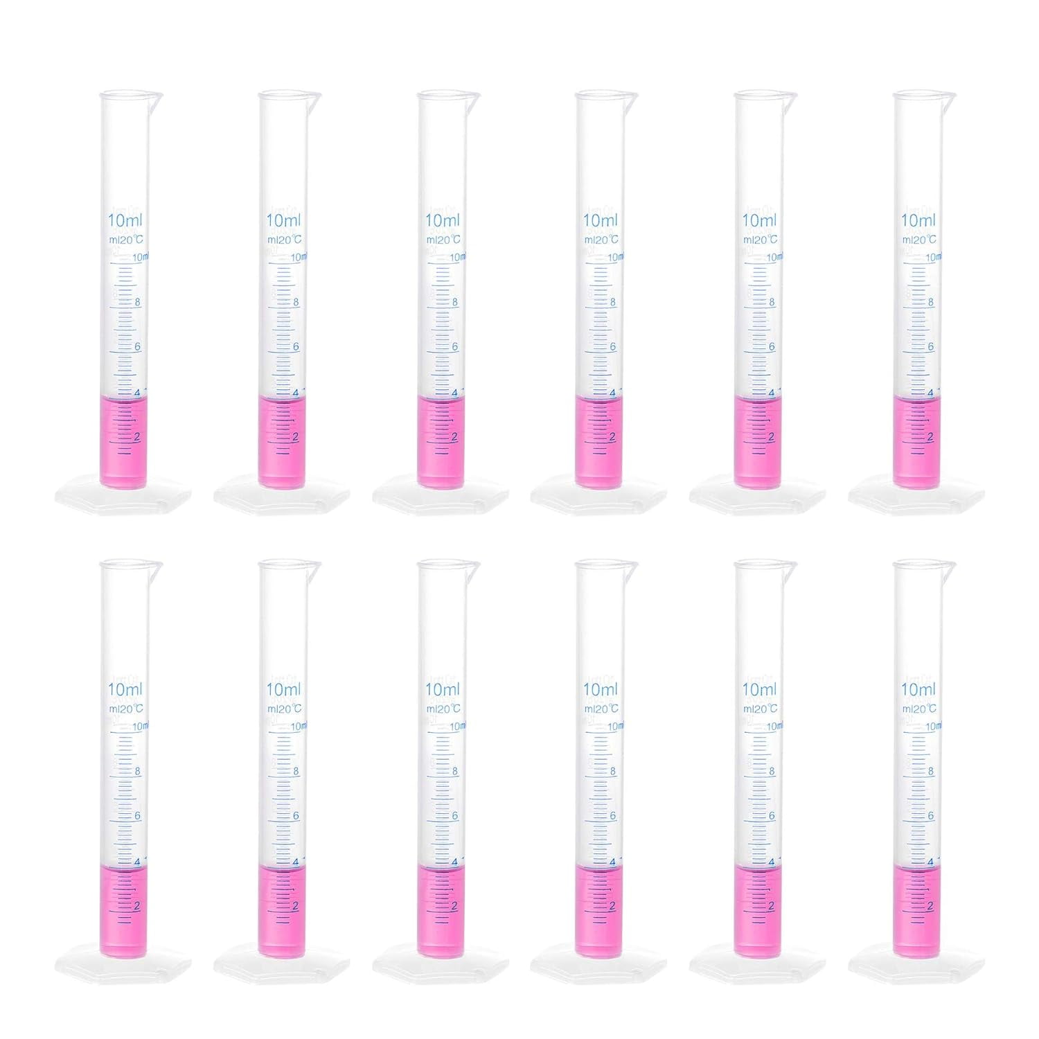 Plastic Graduated Cylinder, 10ml Measuring Cylinder, Science Test Tube ...