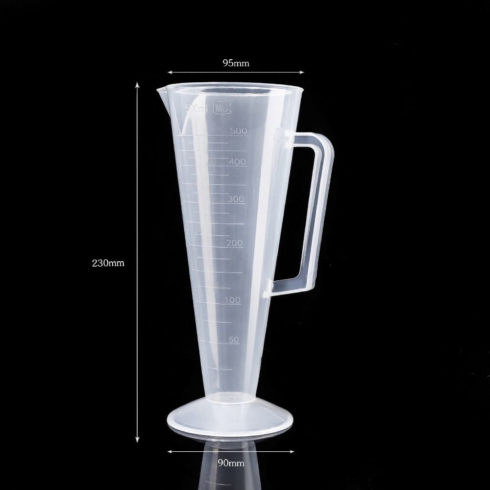 Plastic Graduated Measuring Cup Large Capacity Scale Laboratory Beaker ...