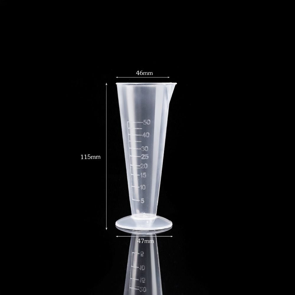 Plastic Graduated Measuring Cup Large Capacity Scale Laboratory Beaker ...