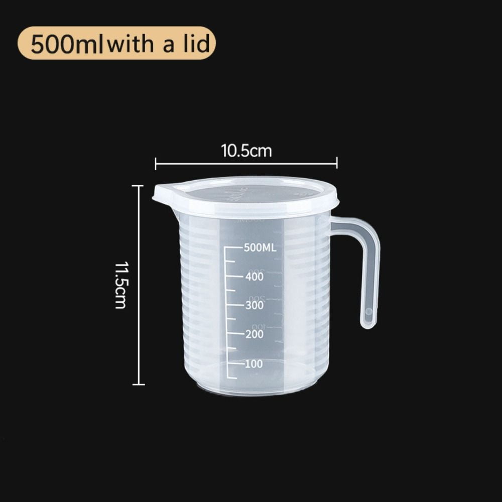 Plastic Graduated Measuring Cup Large Capacity Scale Laboratory Beaker ...