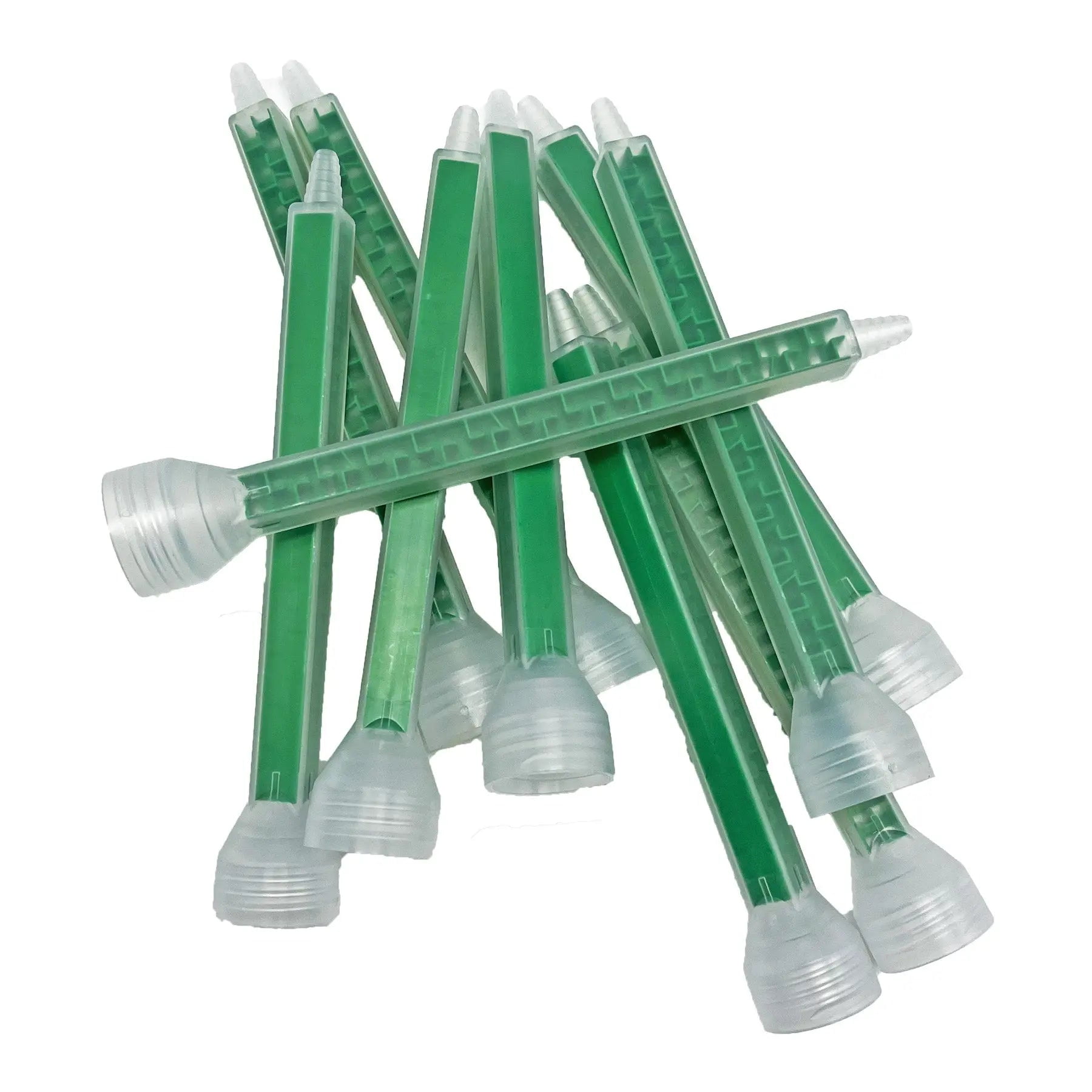 Plastic Green Static Mixing Nozzles for Silicone Adhesive, Mixing ...