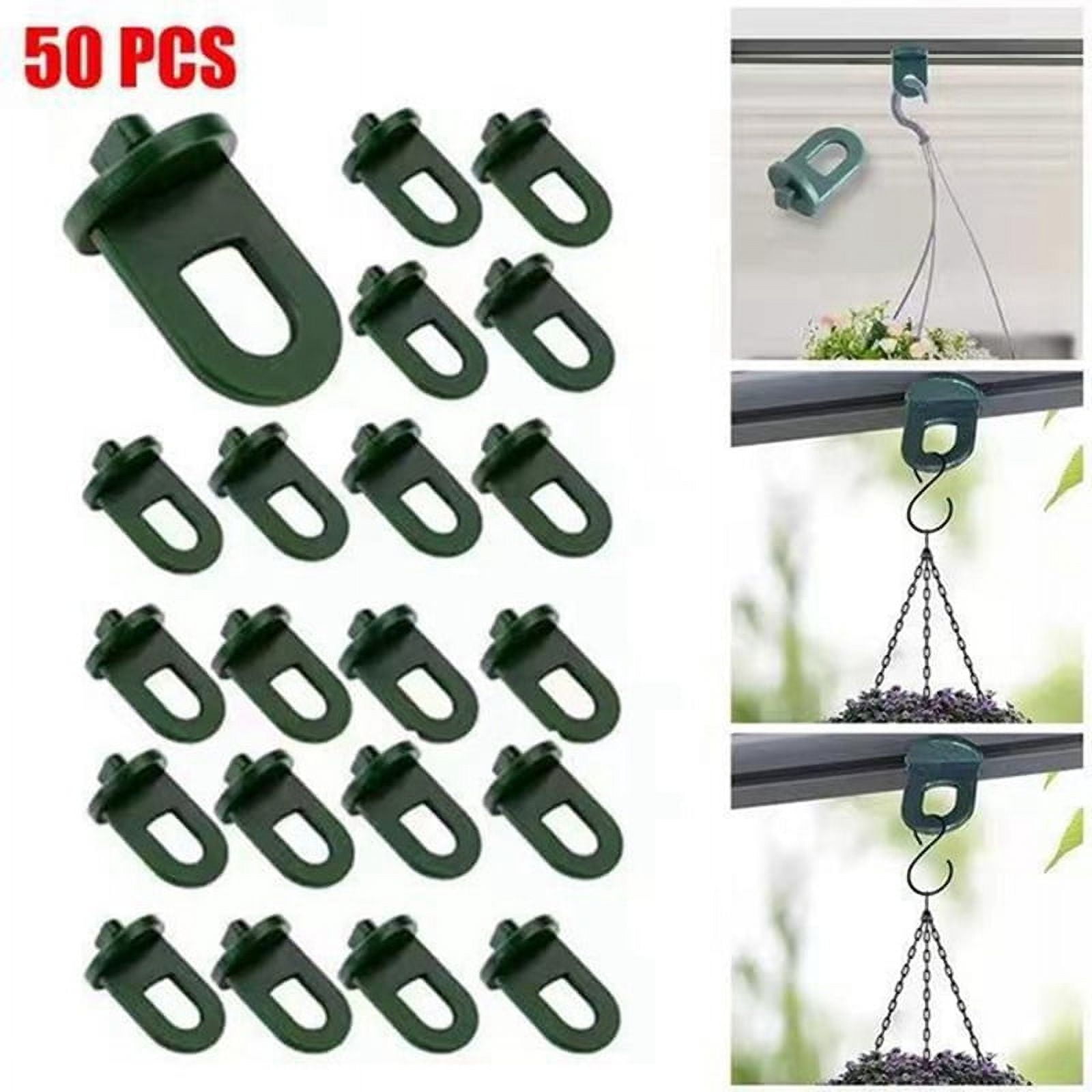 Plastic Greenhouse Hanging Hooks Plant Flower Hanger Clips Garden ...