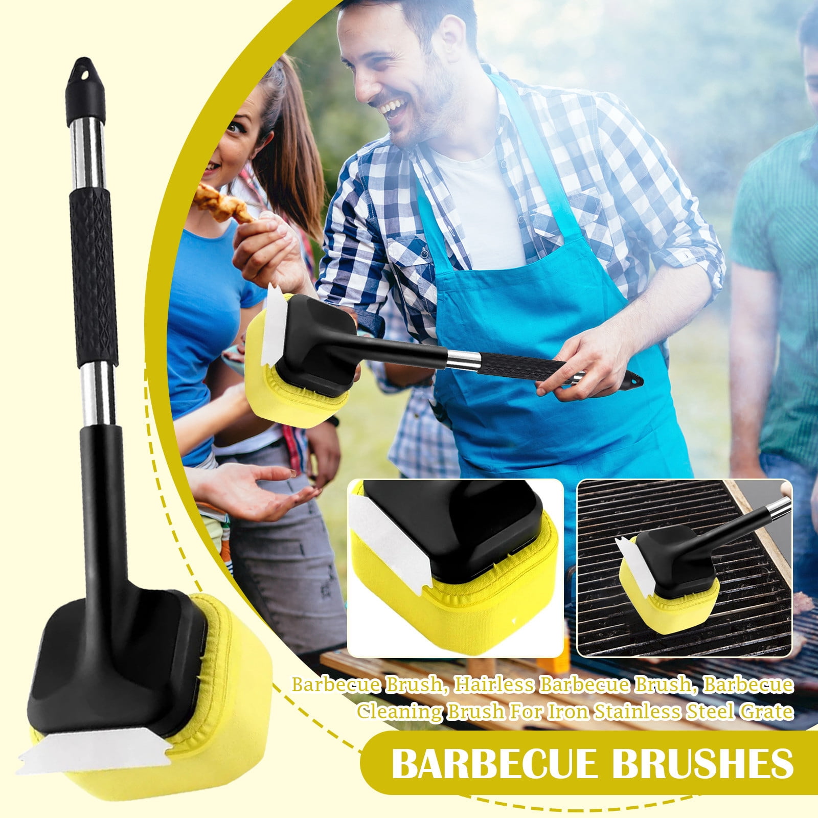 Plastic Grill Brush Satin Multifunctional Multi Functional Outdoor ...