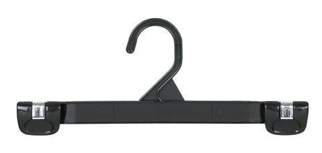 Plastic Gripper Hanger w/Stationary Hook 10" - Black - Walmart.com