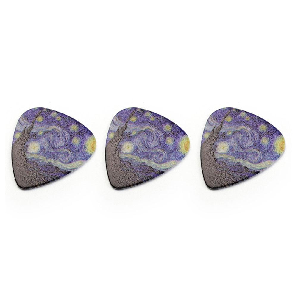 Plastic Guitar Picks with Starry Sky Design for Acoustic and Electric ...