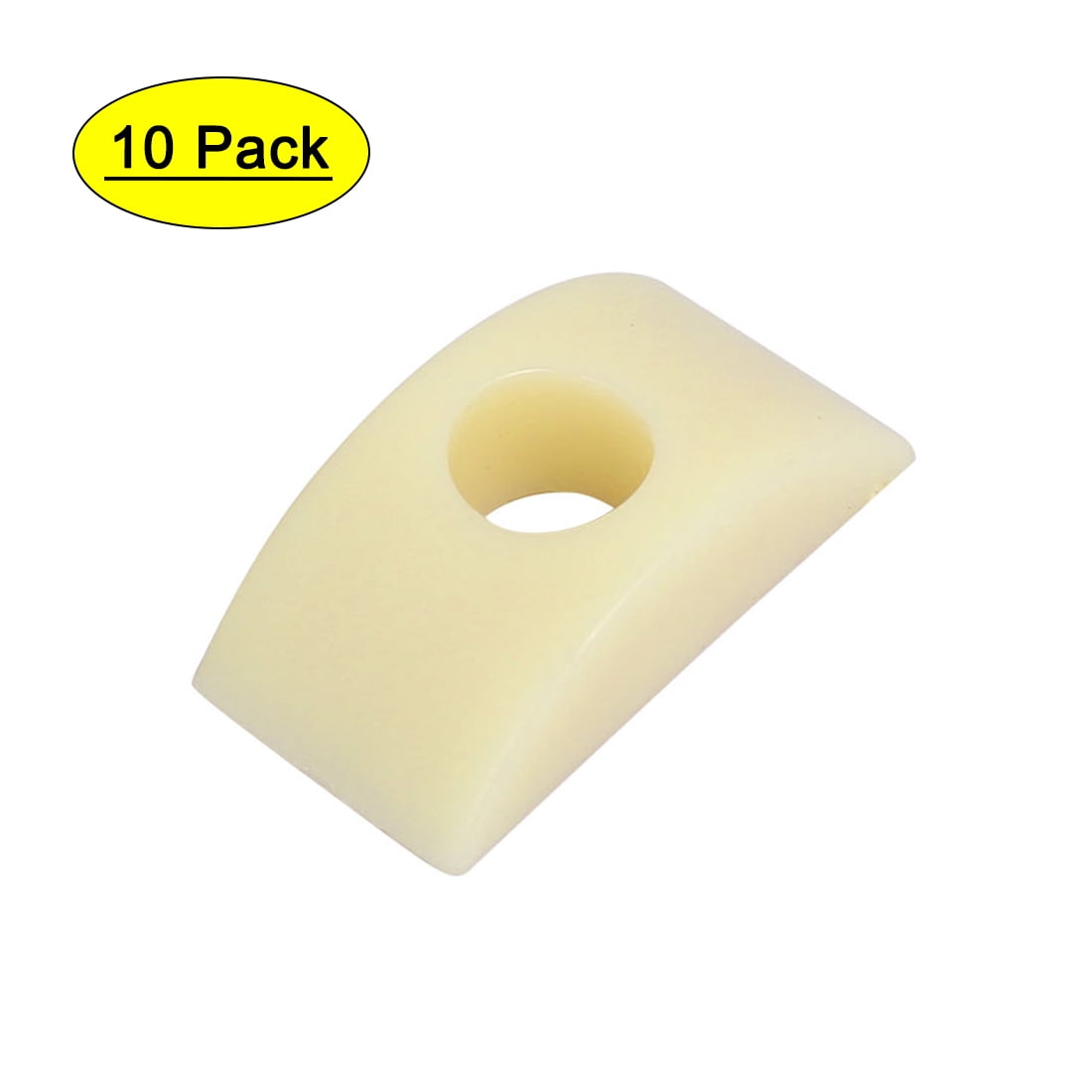 Plastic Half Moon Spacer Connector Fittings Beige 0.3" Hole Dia 10pcs ...