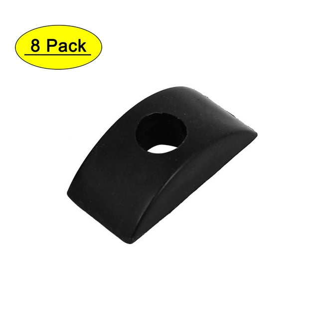Plastic Half Moon Spacer Connector Hardware Fittings Black 8mm Hole Dia ...