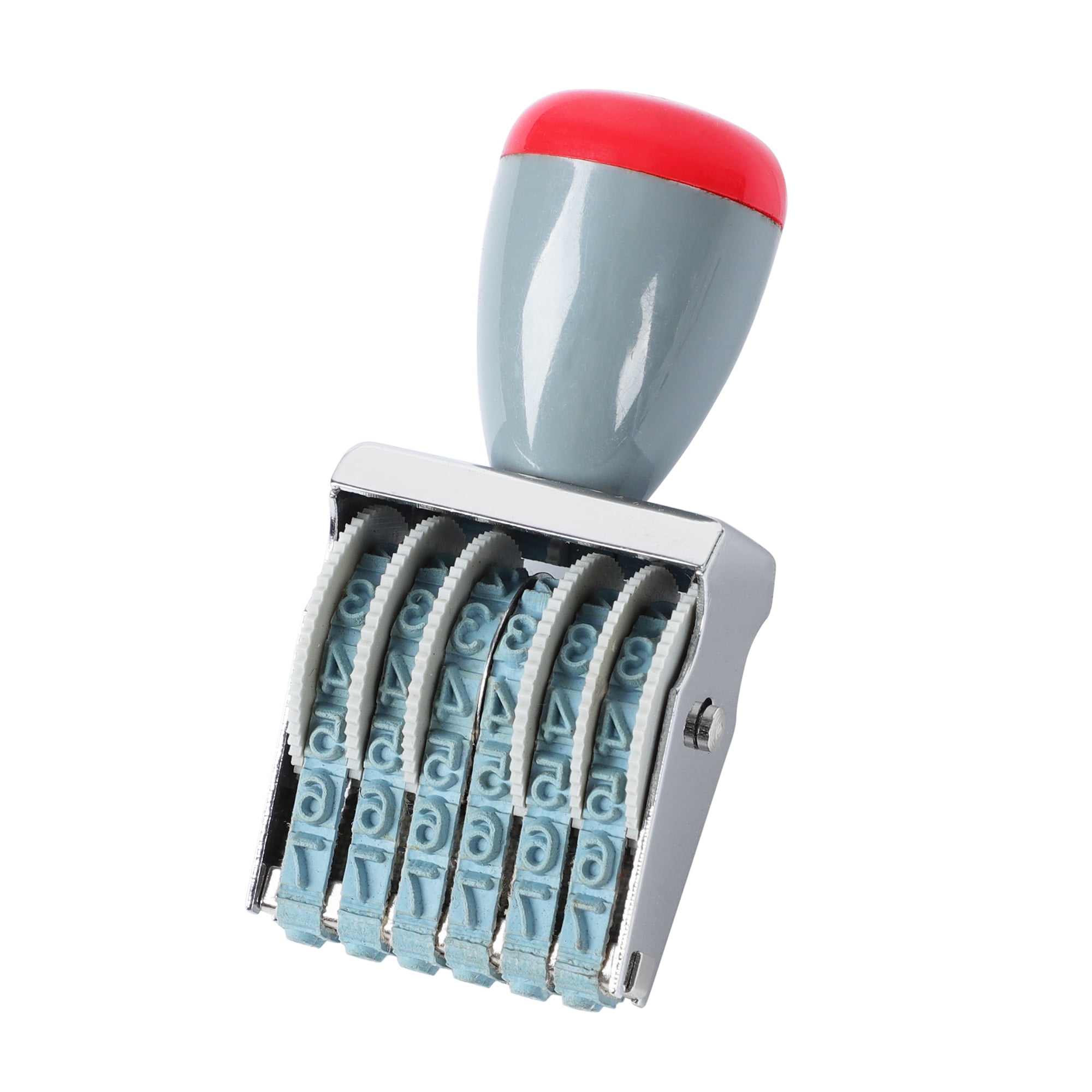 Plastic Handle Gray 6 Digit Number Numberal Numbering Roller Stamp ...