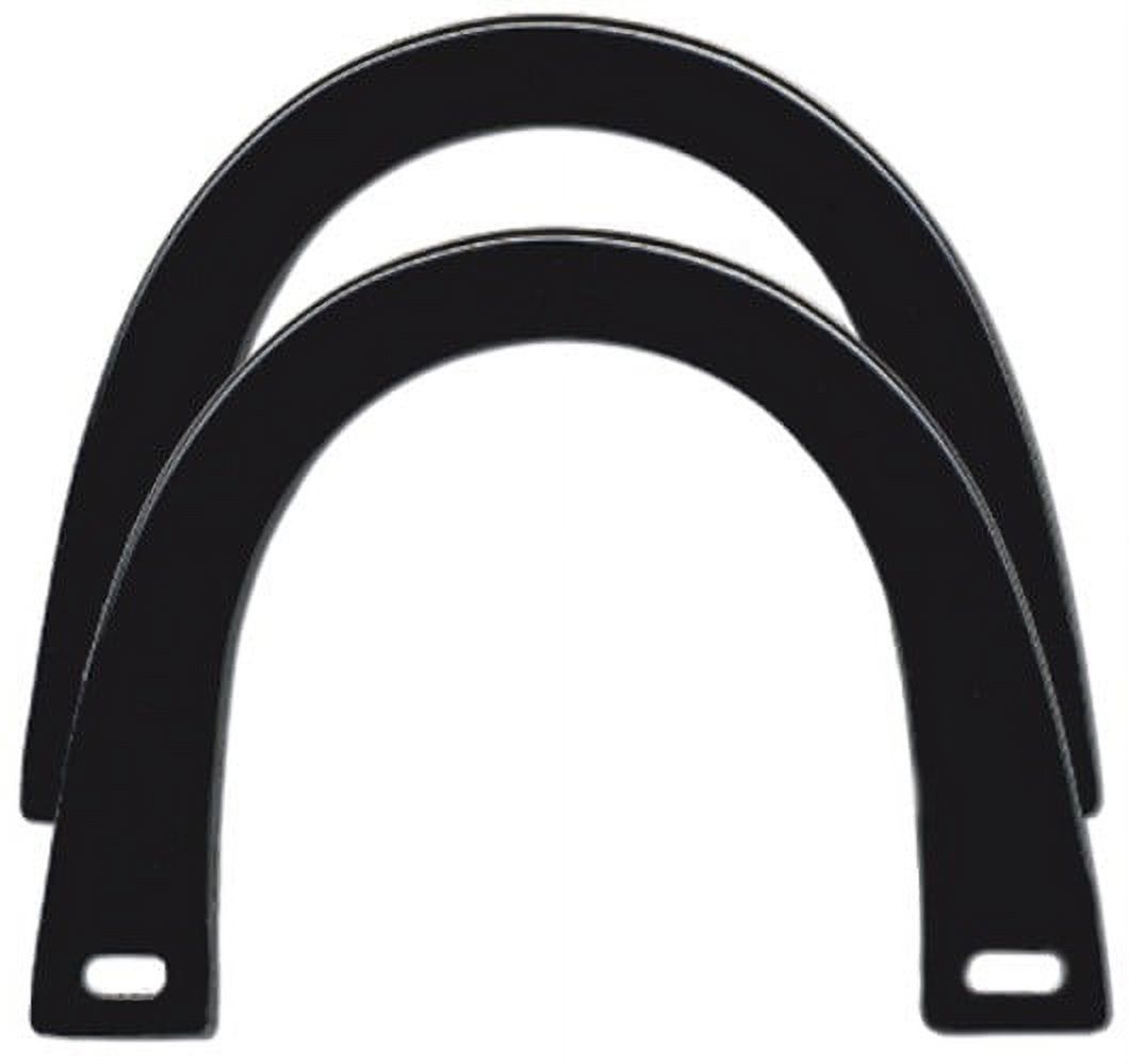 Plastic Handles 5-3/4"X4-1/2" U-Shaped-Black 2/Pkg, Pk 1, Clover ...