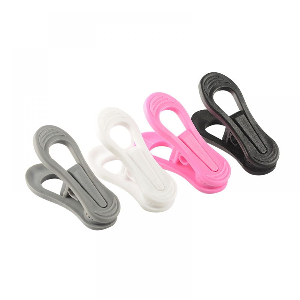 Plastic Hanger Clips, 24 Pack Hanger Clips- Strong Pinch Grip Finger ...
