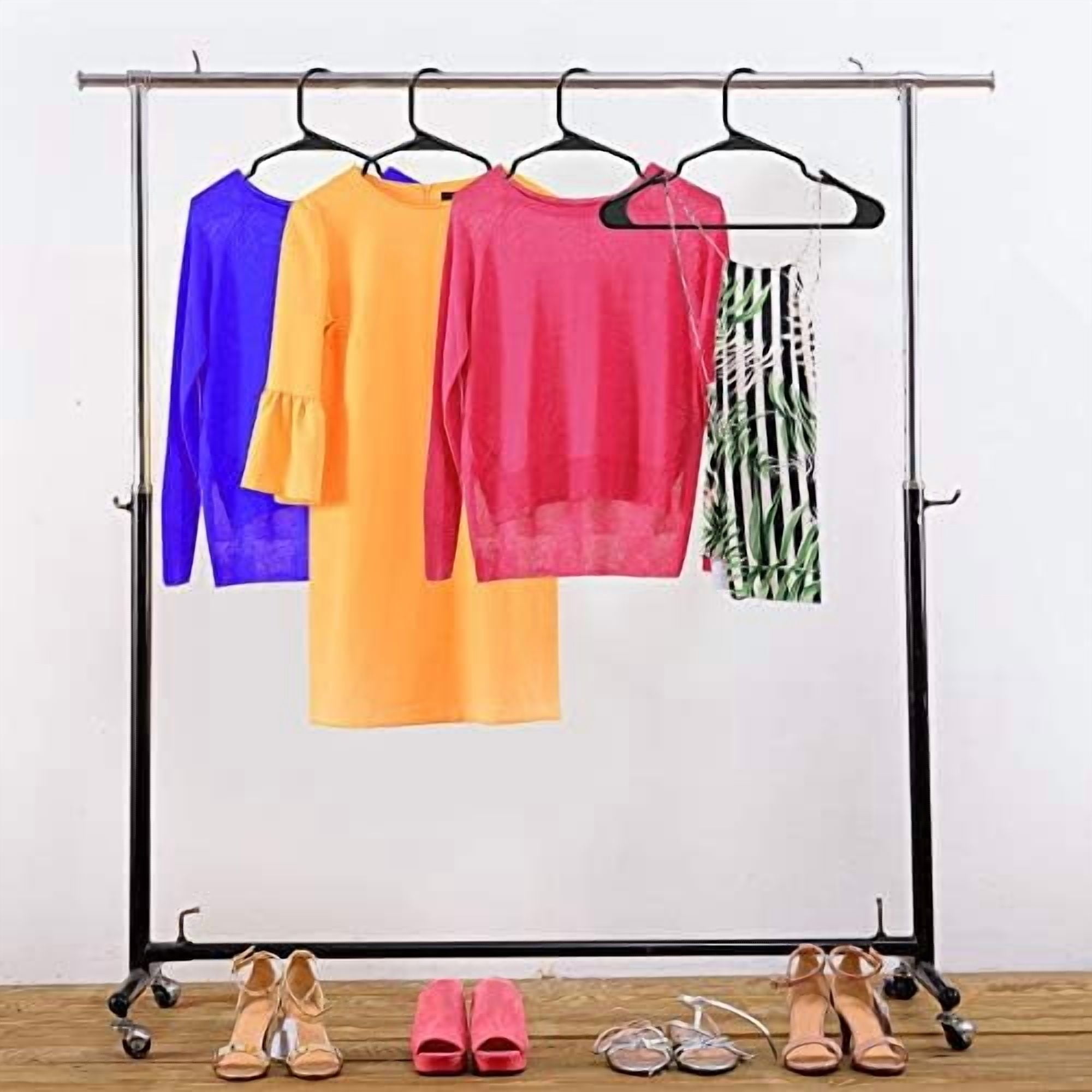 Plastic Hangers 100 Pack - Perfect Space Saving Clothes Hanger ...