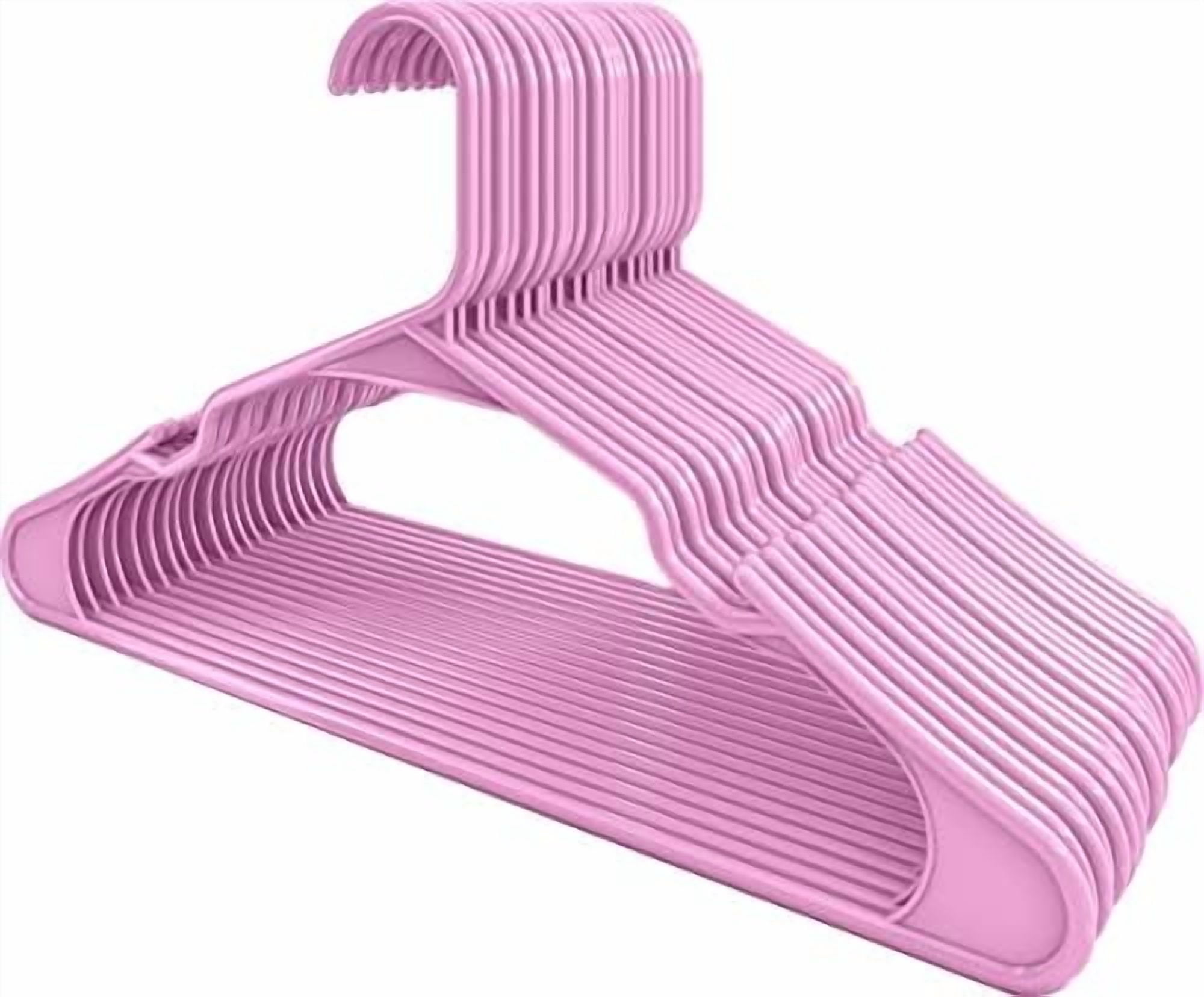 Plastic Hangers 30 Pack - Perfect Space Saving Clothes Hanger - Durable ...