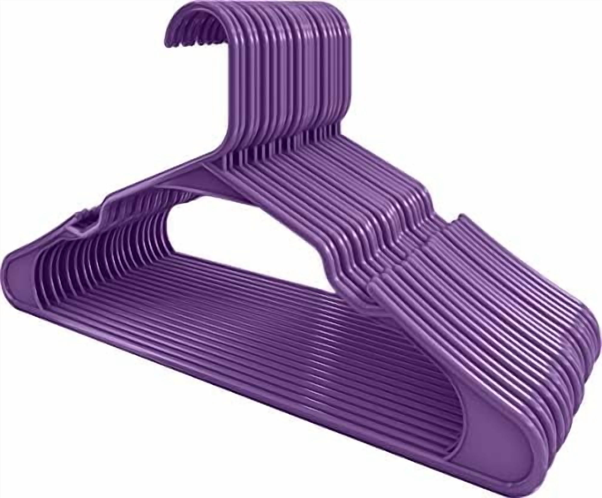 Plastic Hangers 30 Pack - Perfect Space Saving Clothes Hanger - Durable ...
