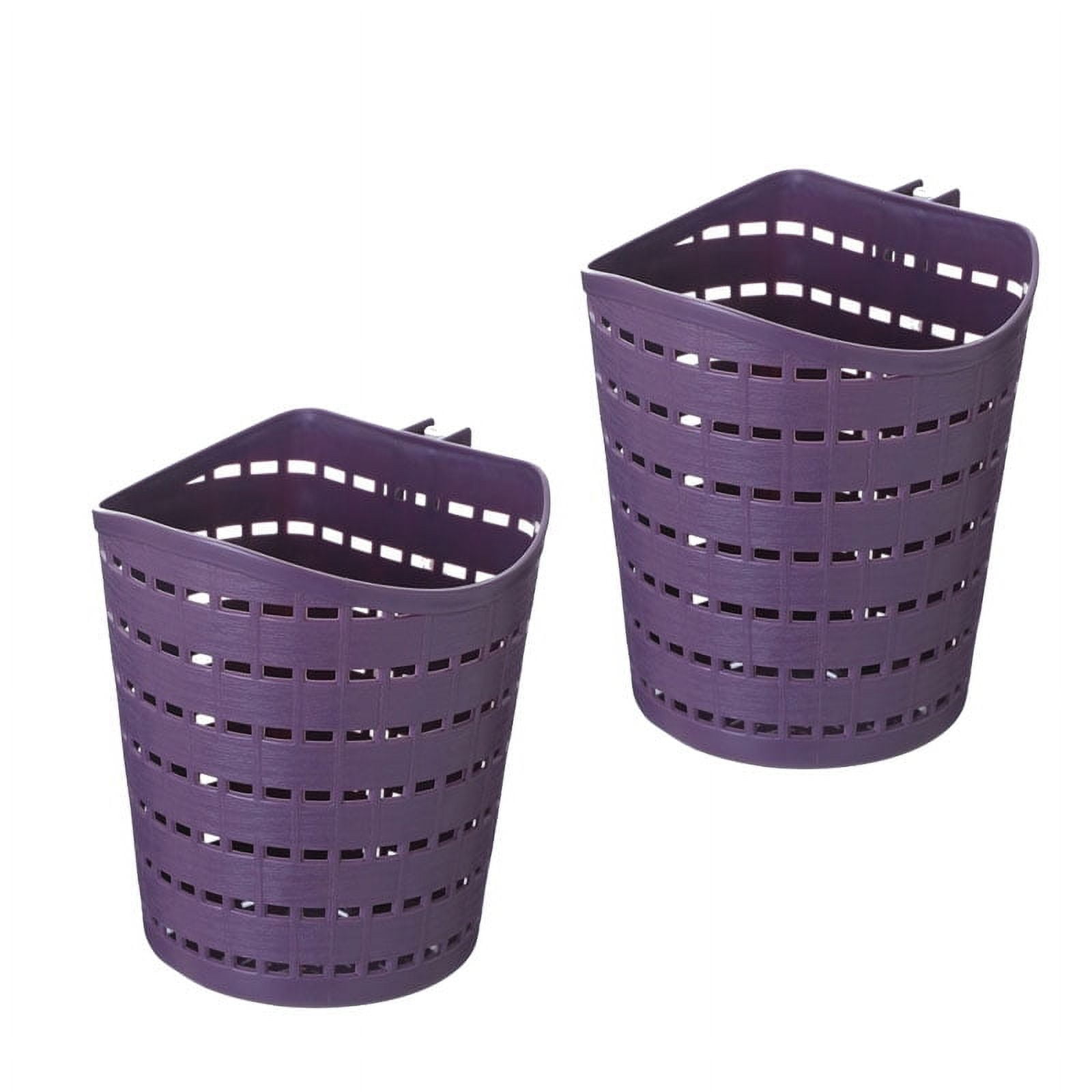 Plastic Hanging Basket for Storage 2 Pack, Plastic Basket with ...
