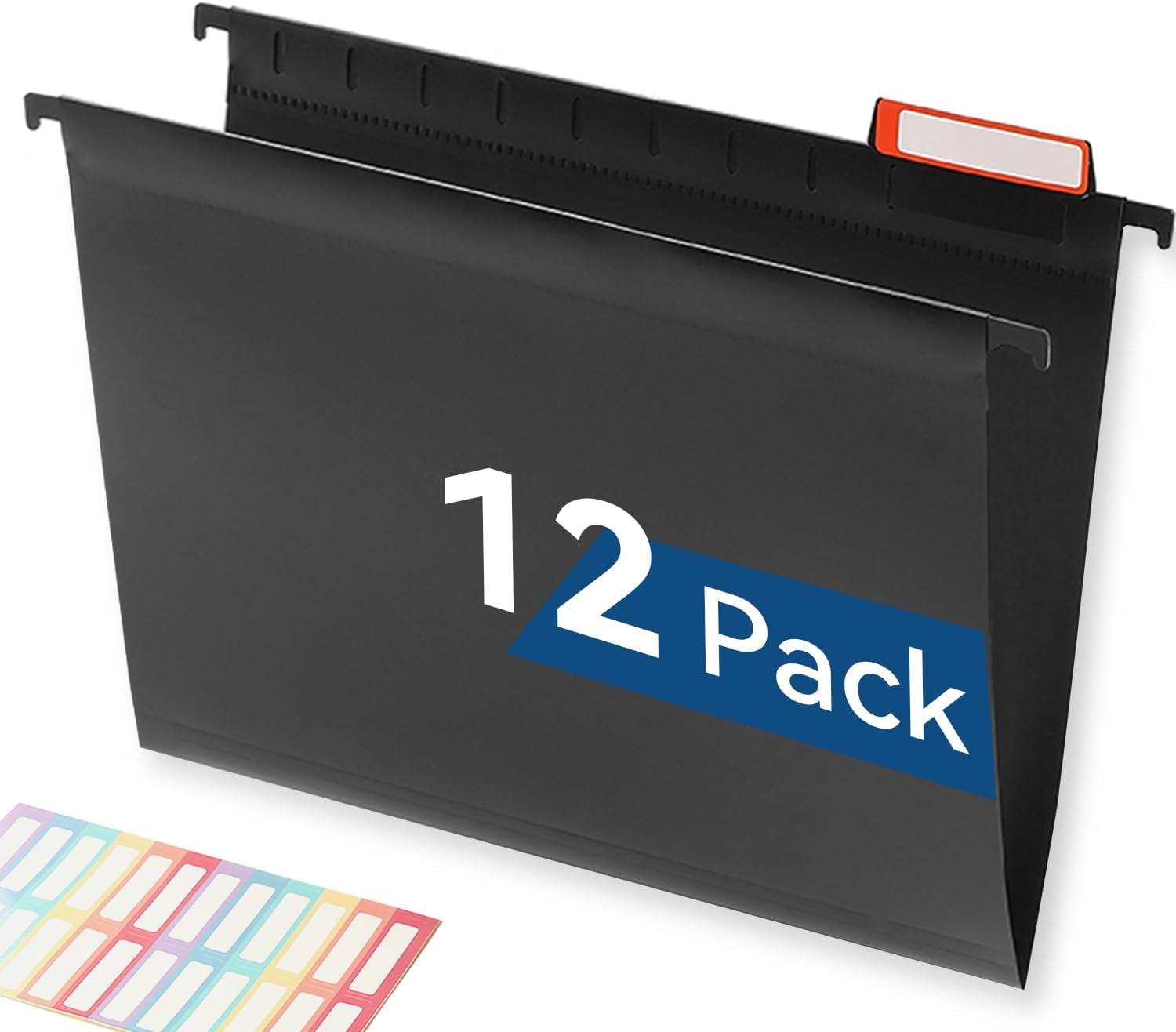 Plastic Hanging File Folders, Letter Size, Pastel Hanging Folders, with ...