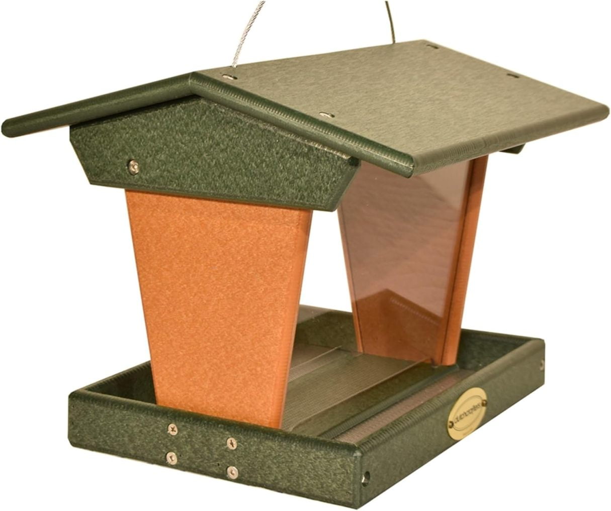 Plastic Hanging Hopper Bird Feeder, Large Bird Feeders for Outdoors ...