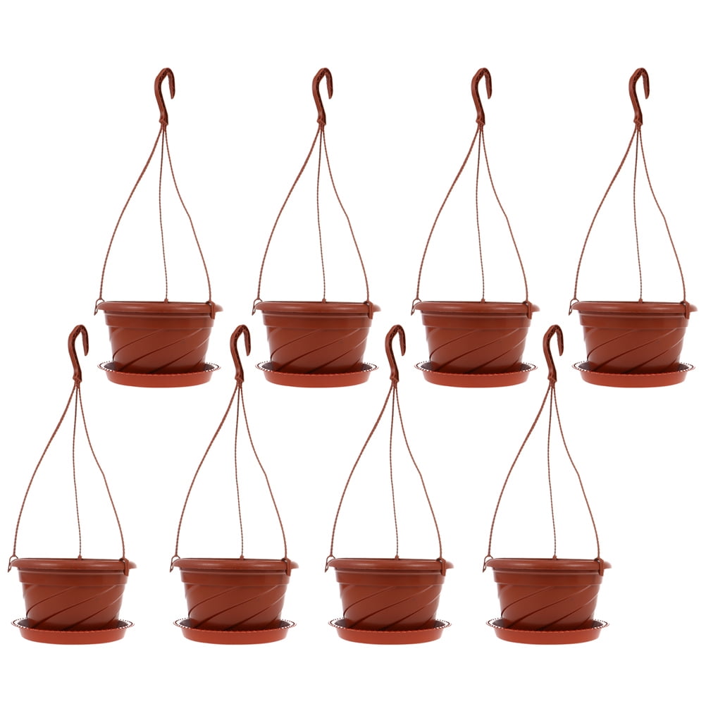 8 sets of Hanging Flower Pot Plastic Chlorophytum Plant Pot Scindapsus ...