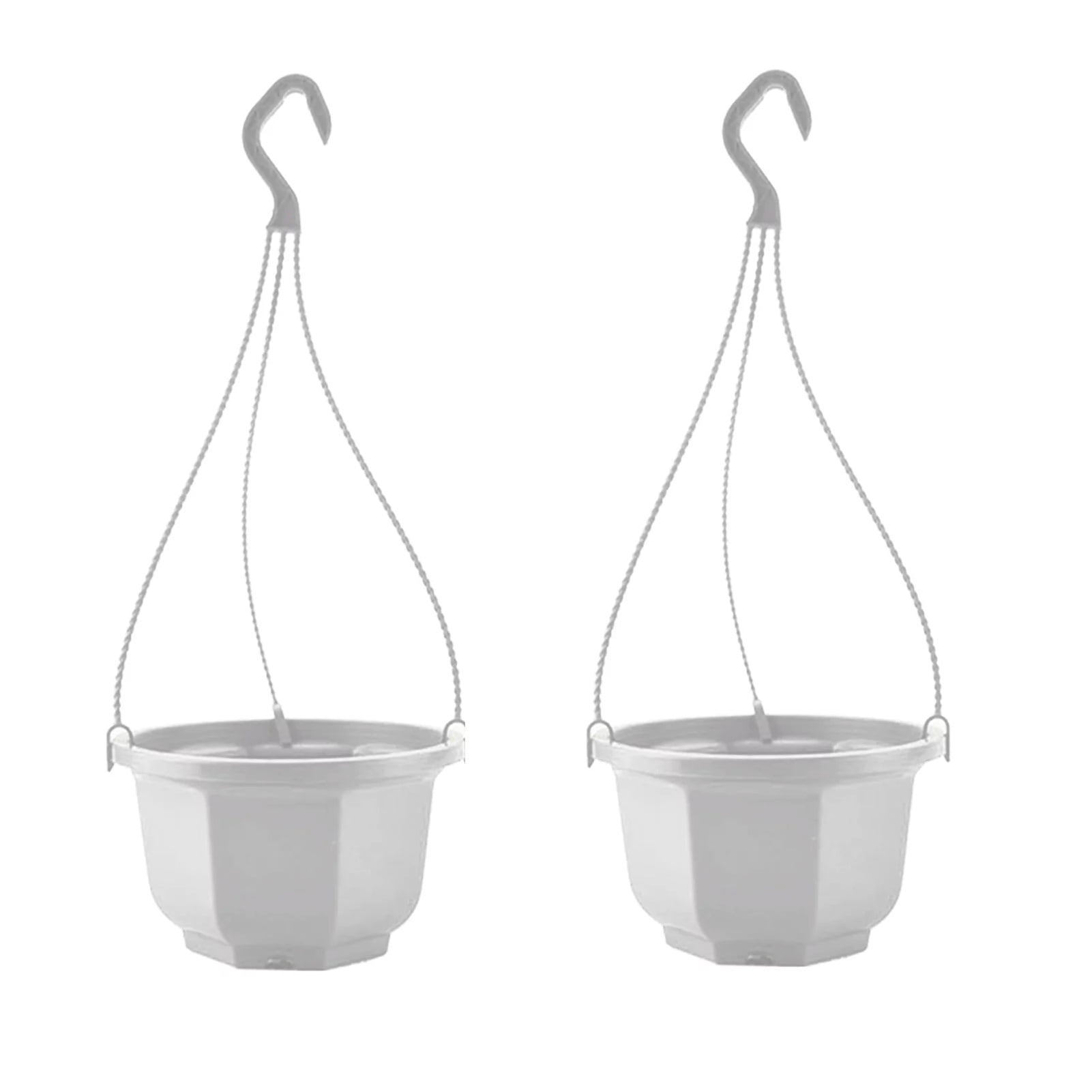 Plastic Hanging Planter Hanging Flower Plant Pots with Hook Hanging Pot ...