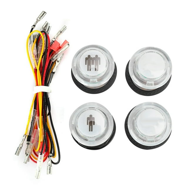 Plastic Hardware DIY Arcade Game Joystick Button Wire Kit Fighting ...