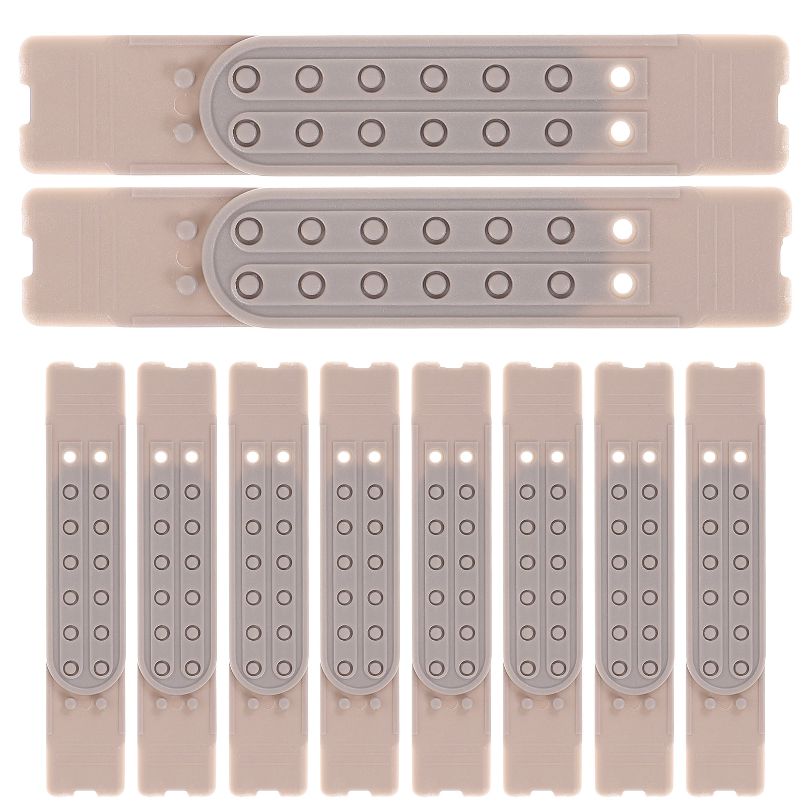 Plastic Hat Buckle 14 Holes Double Row Can Be Pushed and Opened to ...