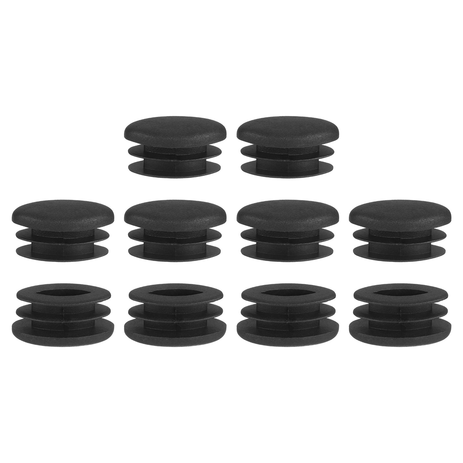 Plastic Hole Plugs, 10Pack 30x15mm Olive Shape Pipe Tubing End Cap ...