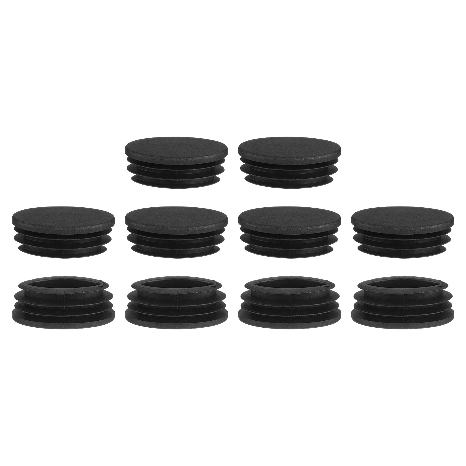 Plastic Hole Plugs, 10Pack 40x20mm Olive Shape Pipe Tubing End Cap ...