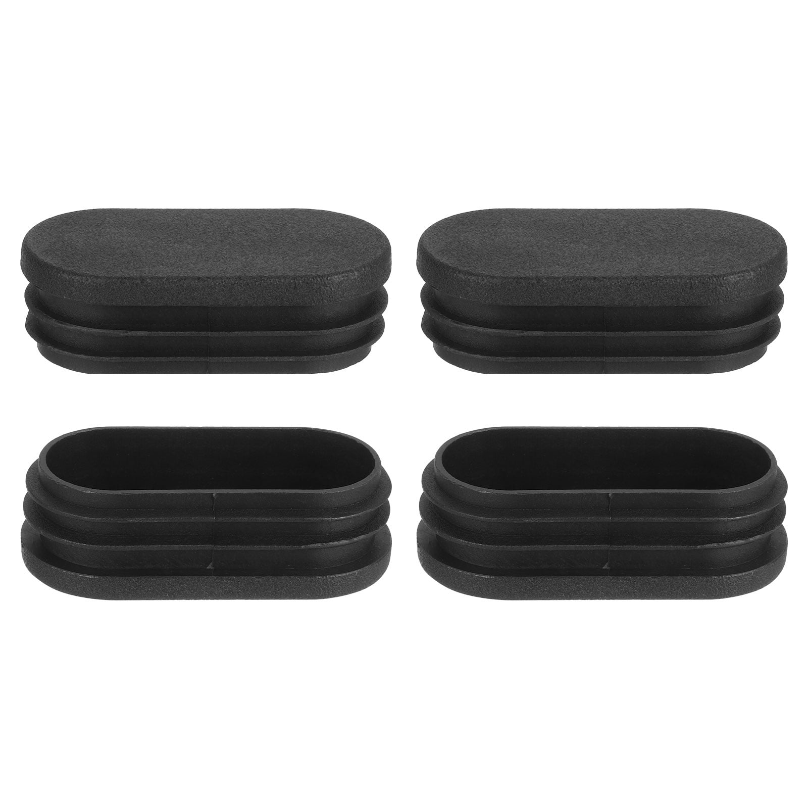 Plastic Hole Plugs, 4Pack 60x30mm Oval Pipe Tubing End Cap, Pipe Tube ...