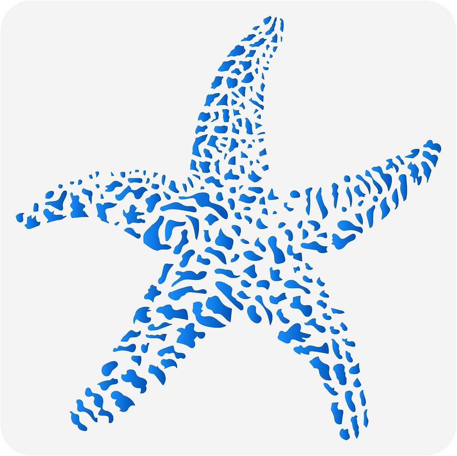 Plastic Hollow Out Drawing Painting Stencils Starfish Pattern for Fabric and Furniture ...