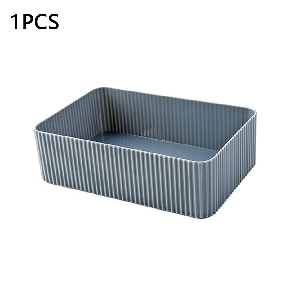 Plastic Home Office Bathroom Organizer Stackable Grid Desktop Clutter ...