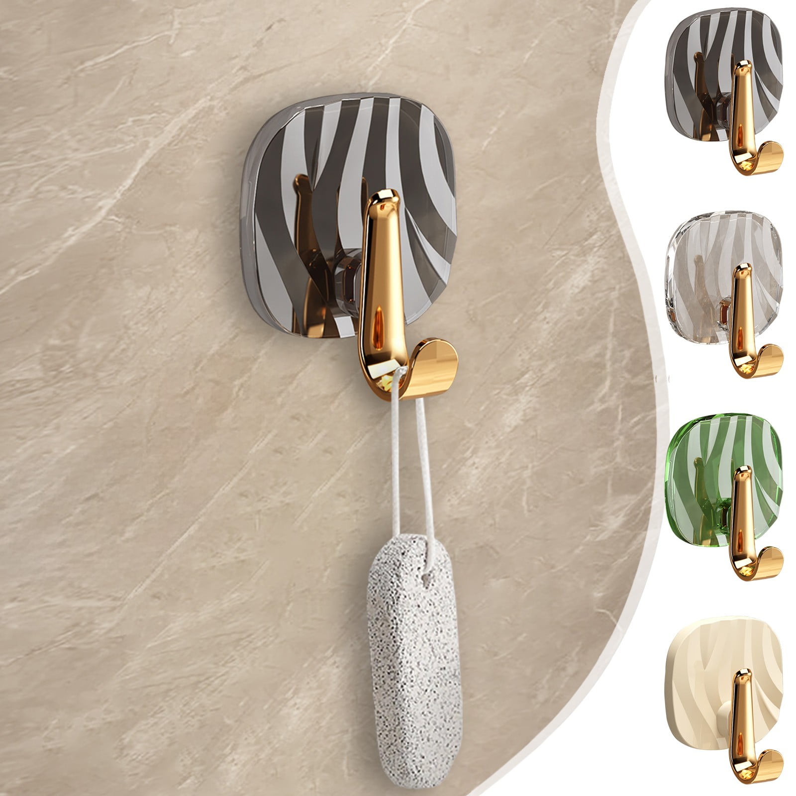 Plastic Hook, Adhesive Hook, No Punching, No Marks + Strong Hold ...