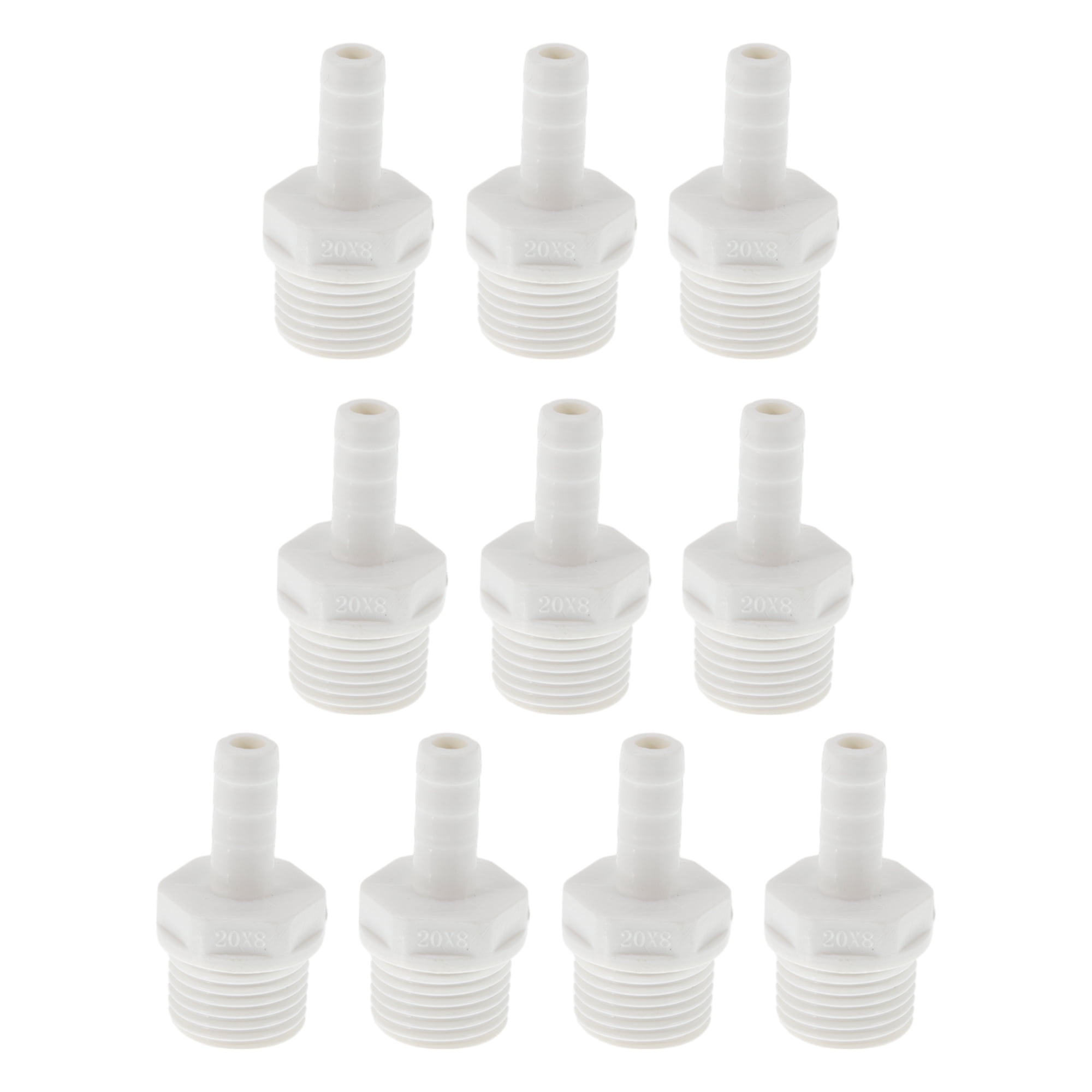 Plastic Hose Barb Fitting 0.3" 1/2"G Male Thread Straight Pipe ...