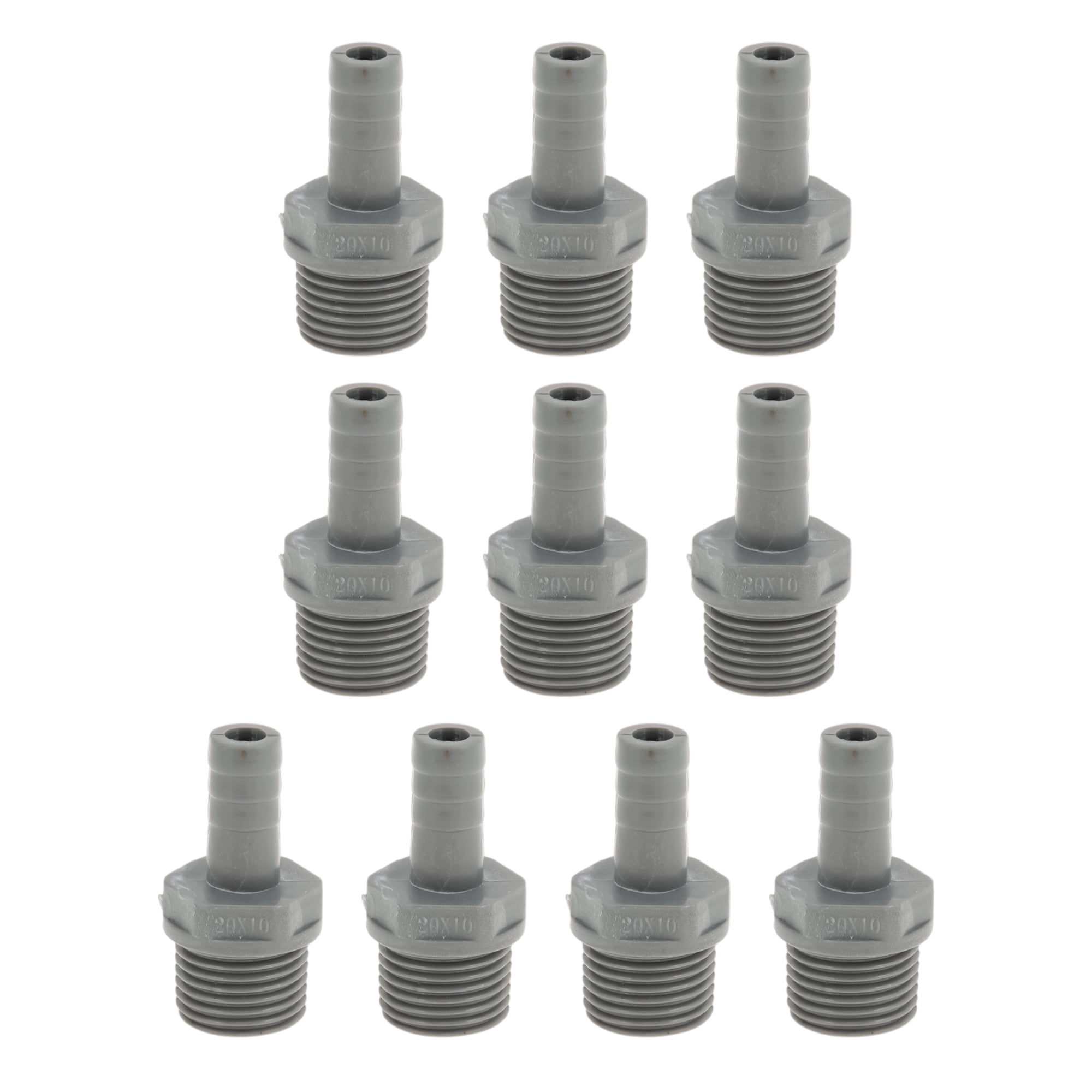 Plastic Hose Barb Fitting 0.4" 1/2"G Male Thread Straight Pipe ...