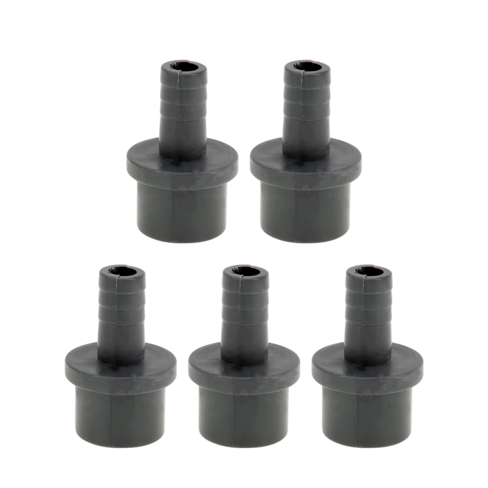 Plastic Hose Barb Fitting 1"x0.5" Straight Through Pipe Connector Grey ...