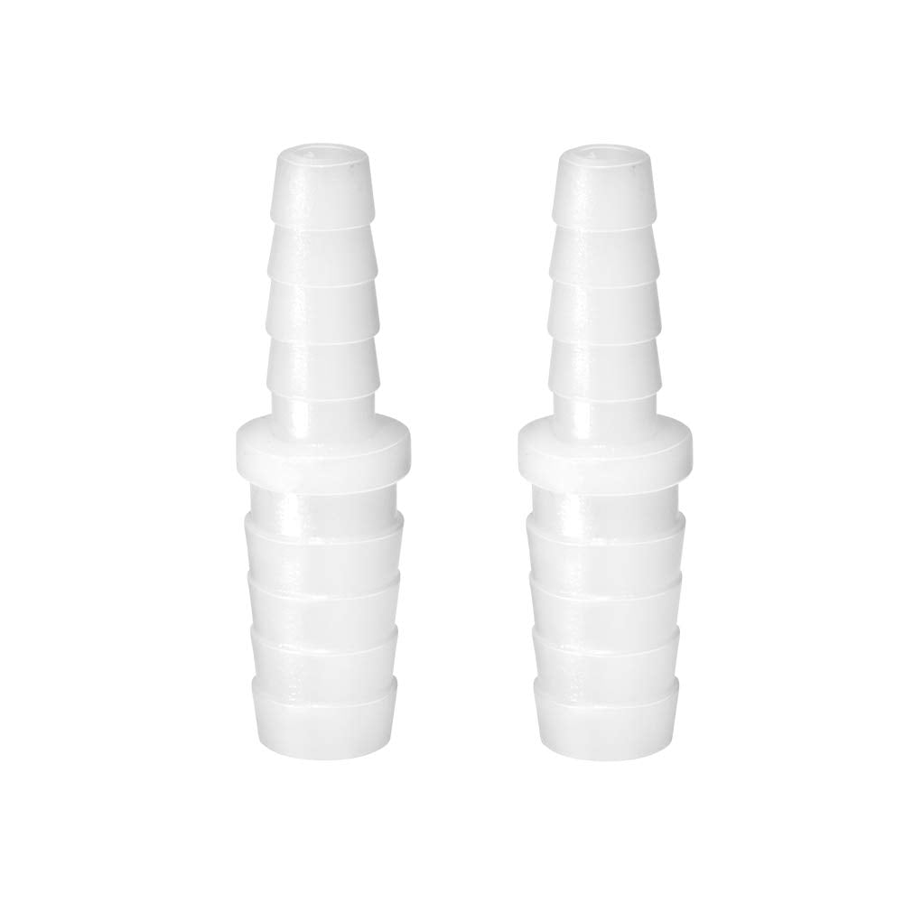 Plastic Hose Barb Reducer Fitting 3/8" to 1/4" Barbed Reducing Union ...