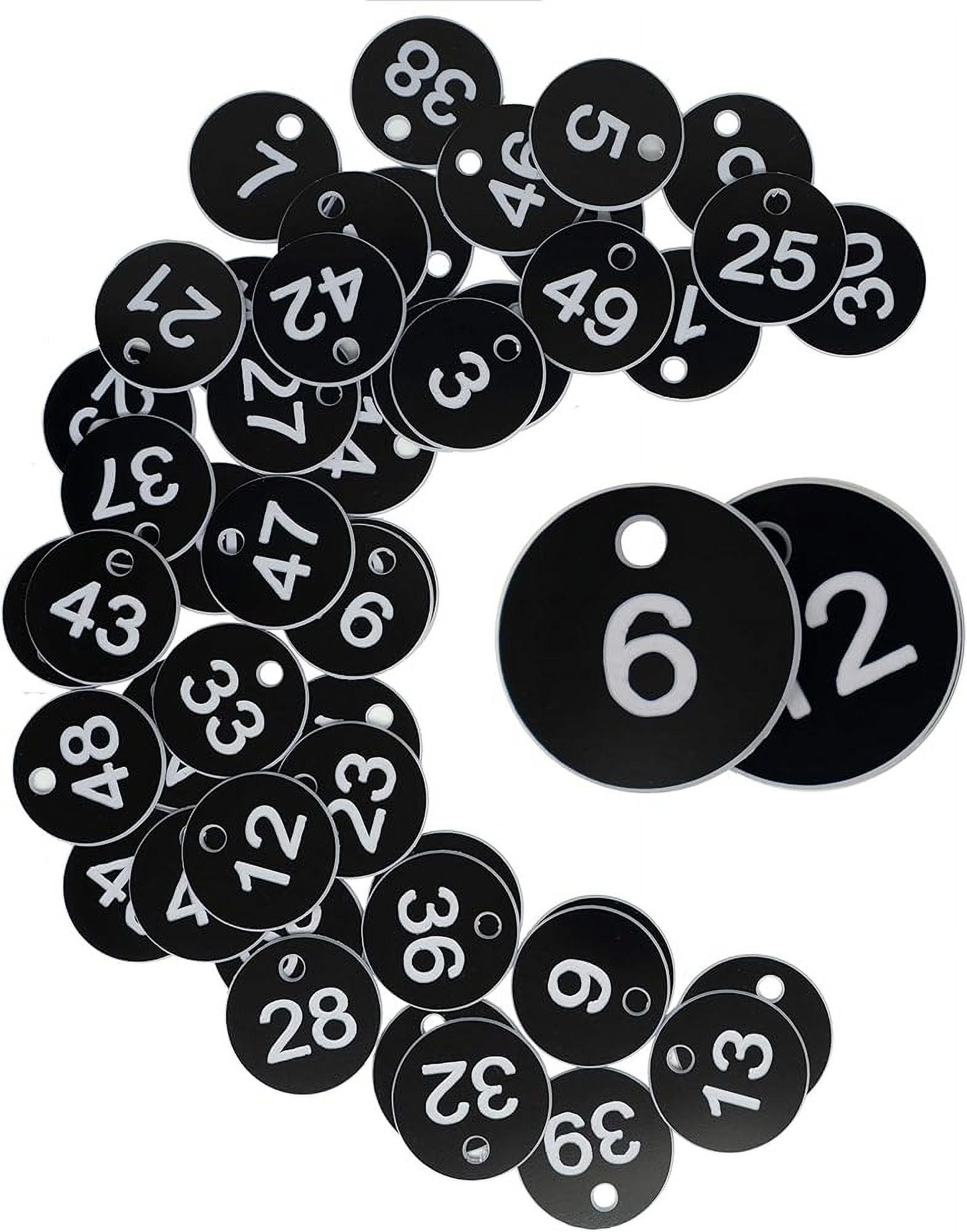 Plastic ID Number Tags Engraved Tags Key Tags ID Tags Without Key Rings ...