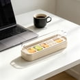 Plastic Ice Block Tray with Lid, 5 Lattice Easy-Press Ice Block Maker ...