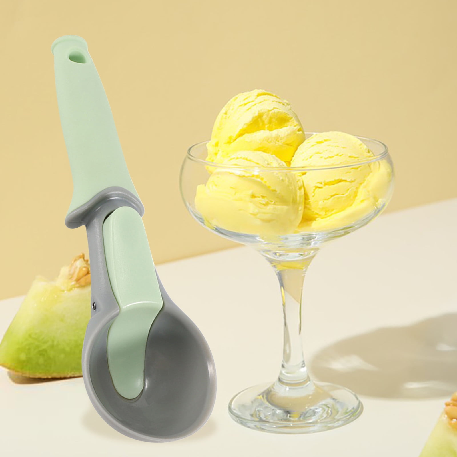 Plastic Ice Cream Scoop Nonstick Anti-Freeze Ice Cream Scoop, 8 Inch ...