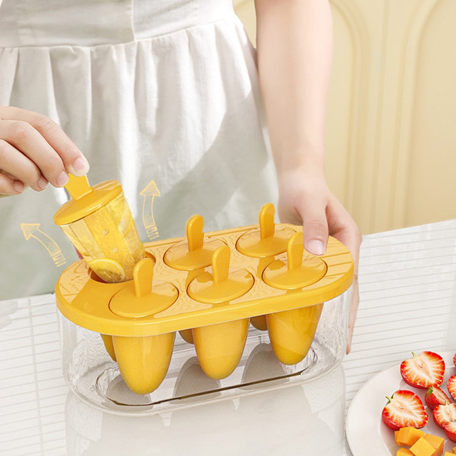 Plastic Ice Lolly Mold, Home Freezer Container, Reusable Food Grade ...