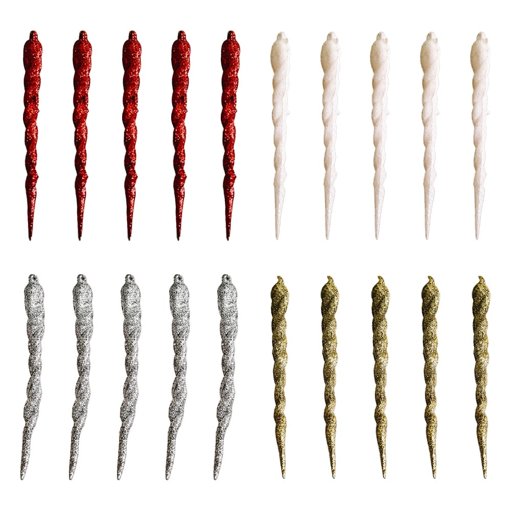 Plastic Icicle Twisted Plastic Icicle Christmas Ornaments Icicle ...