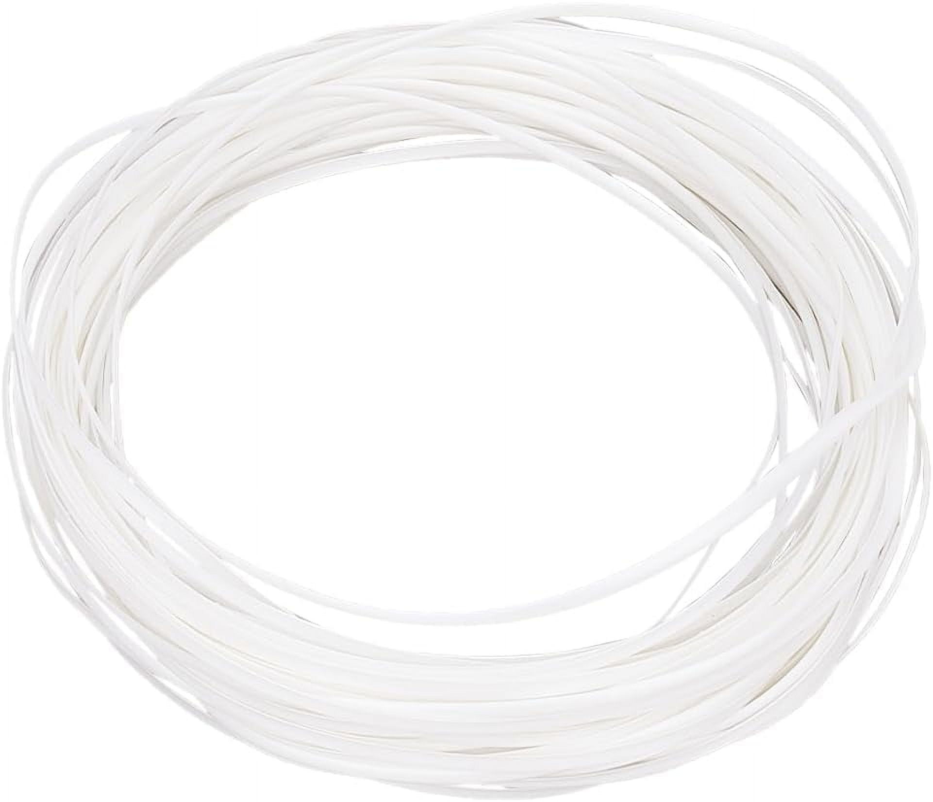 Plastic Imitation Cane Wire Cord Flat White 5mm - Walmart.com