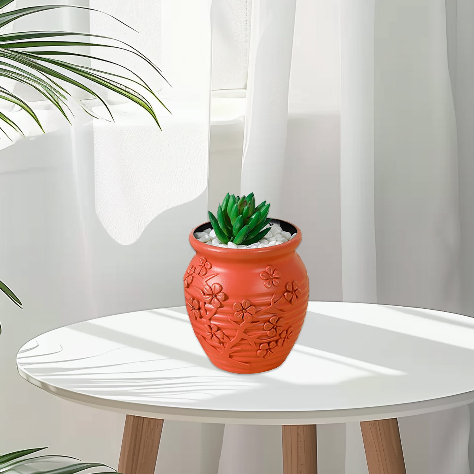 Plastic Imitation Glazed Flower Vase TV Cabinet Decoration Unbreakable ...