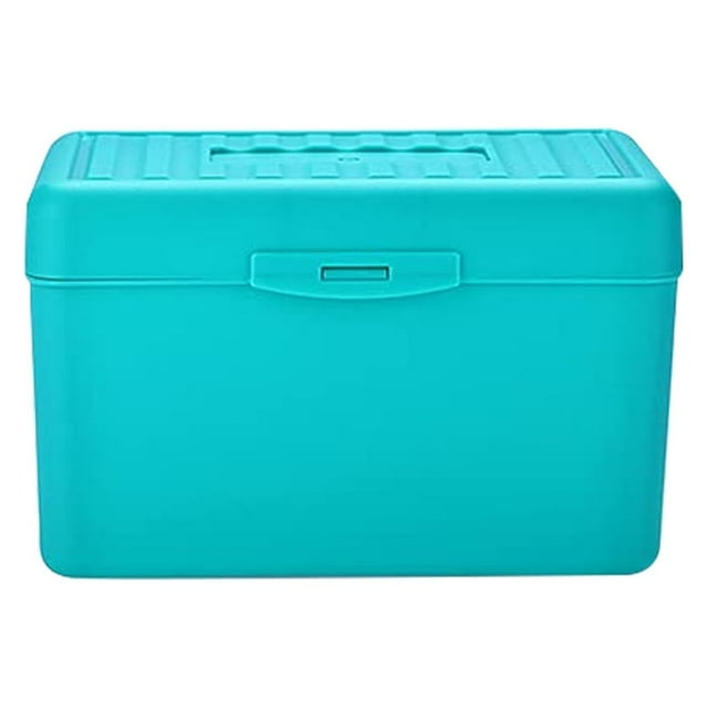 Plastic Index Card Holder, Flip Top File Box Holds 300 3 x 5 Cards, and ...