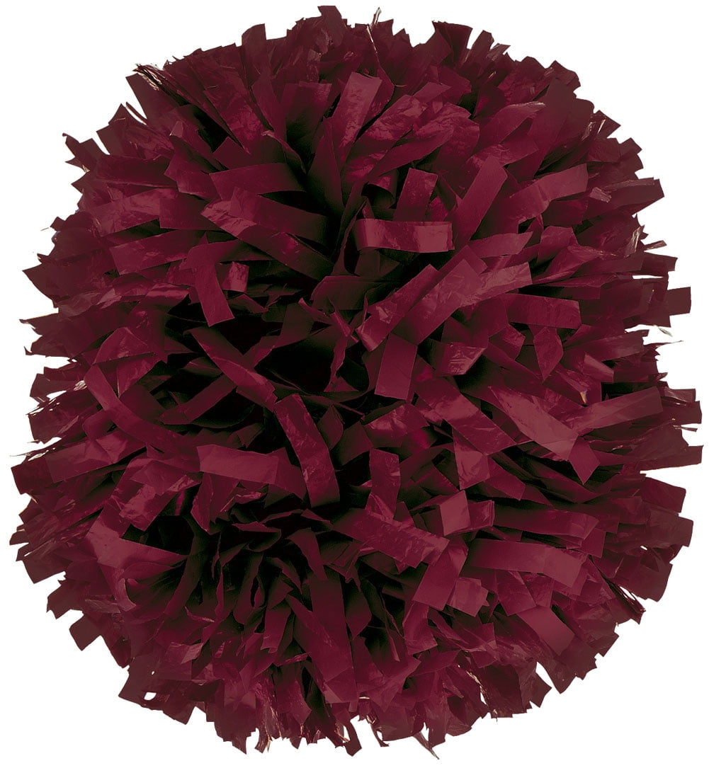 Plastic Instock Cheerleading Pom Maroon - Walmart.com